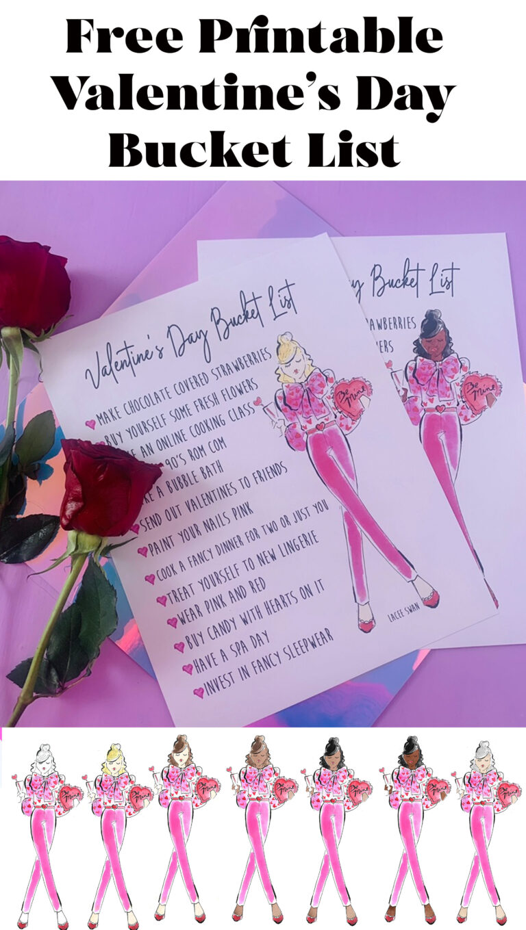 Valentine's Day Bucket List | Free Printable - Lacee SwanLacee Swan
